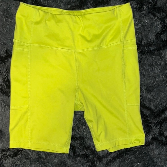 Athletic Works | Shorts | Athletic Works Yellow Stretchy Bike Shorts ...